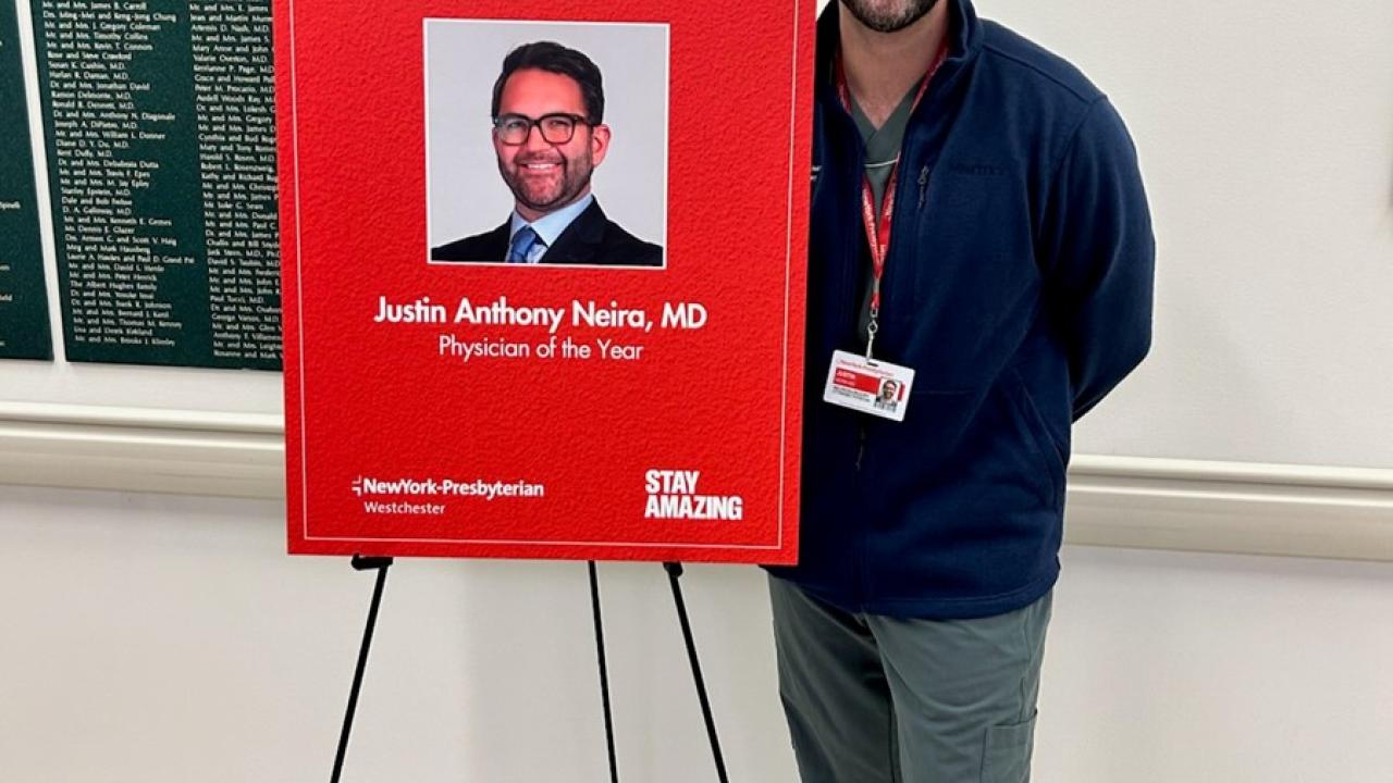 Dr. Justin Neira Wins NYP's Department of Nursing 2025 Physician of the ...